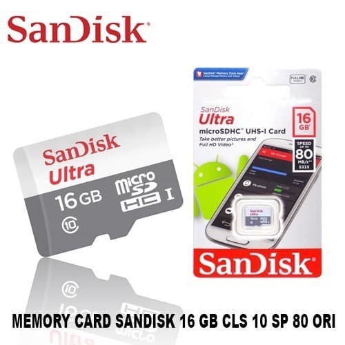 Jual Micro SD 16GB-128GB sandisk Ultra Class10 Original | Shopee Indonesia