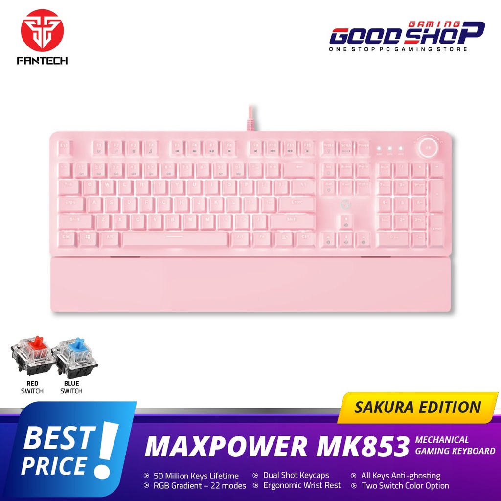 Jual FANTECH Maxpower MK853 / MK-853 Sakura Edition - Gaming Keyboard ...
