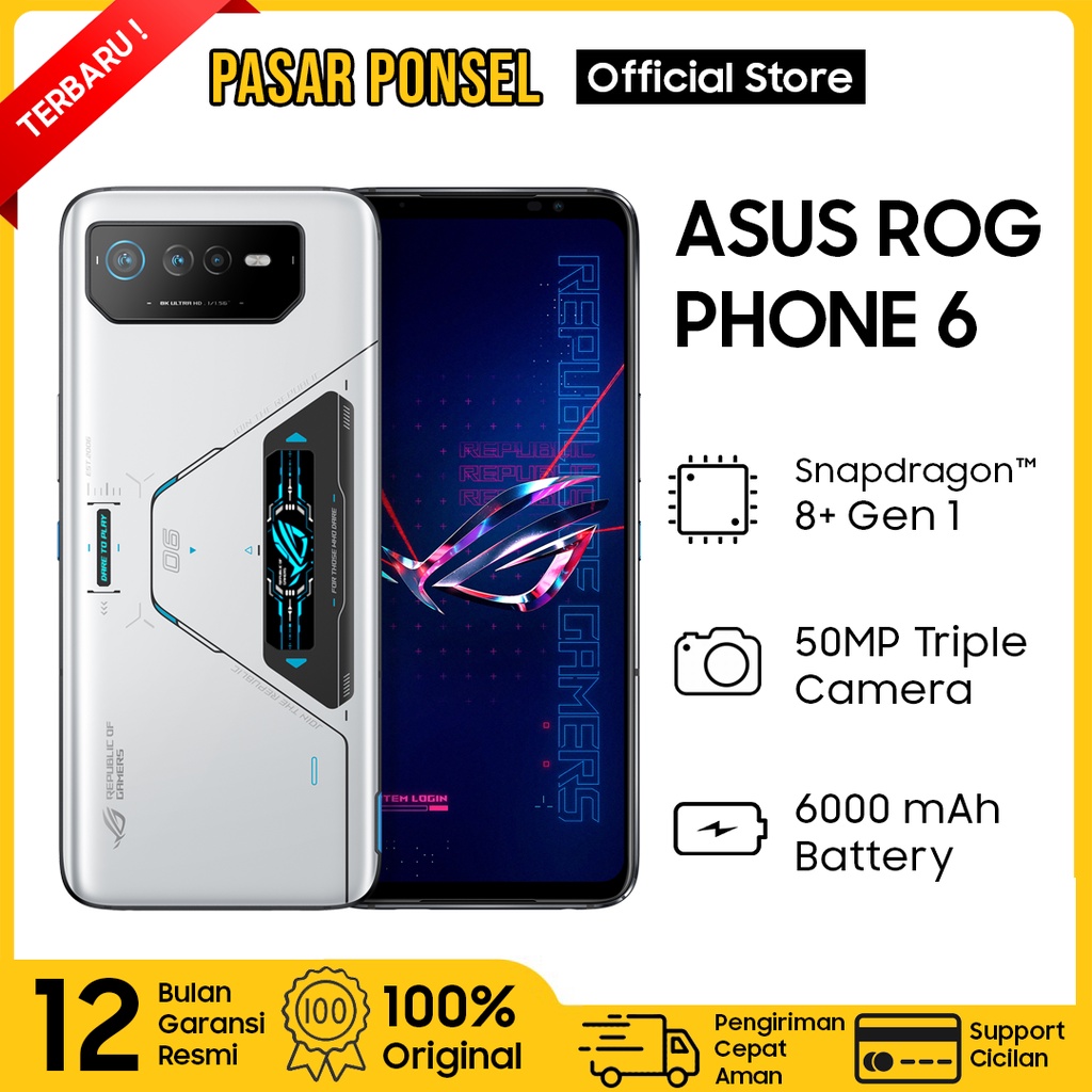 Jual ASUS ROG PHONE 6 RAM 12/256 GB GARANSI RESMI ASUS INDONESIA ...