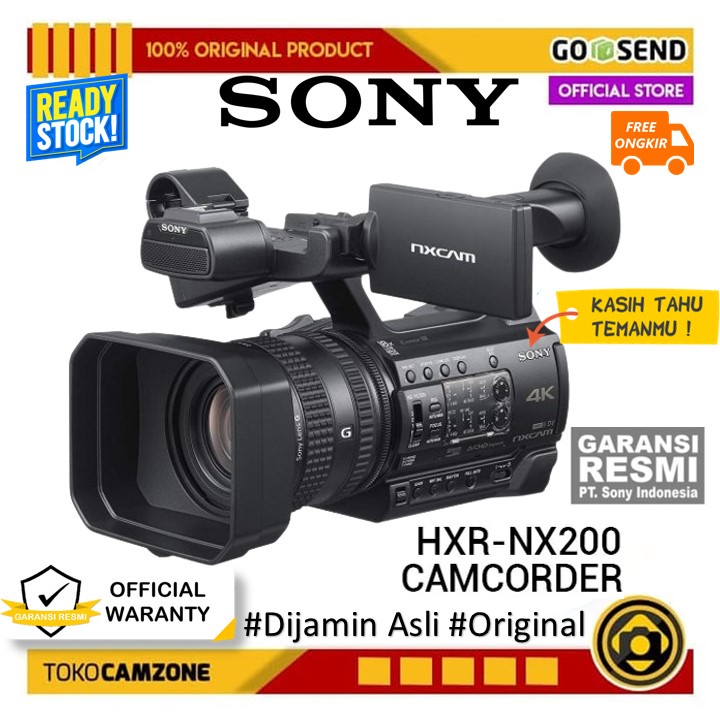 Jual Sony HXR-NX200 NXCAM 4K Professional Camcorder - GARANSI RESMI ...