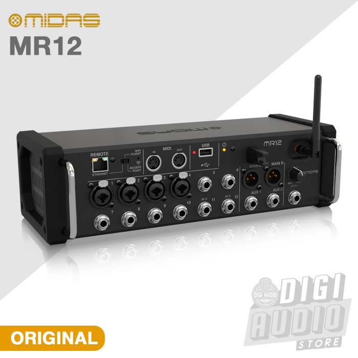 Jual Digital Audio Mixer Midas Mr12 -12 Input - Wifi & Usb Stereo ...