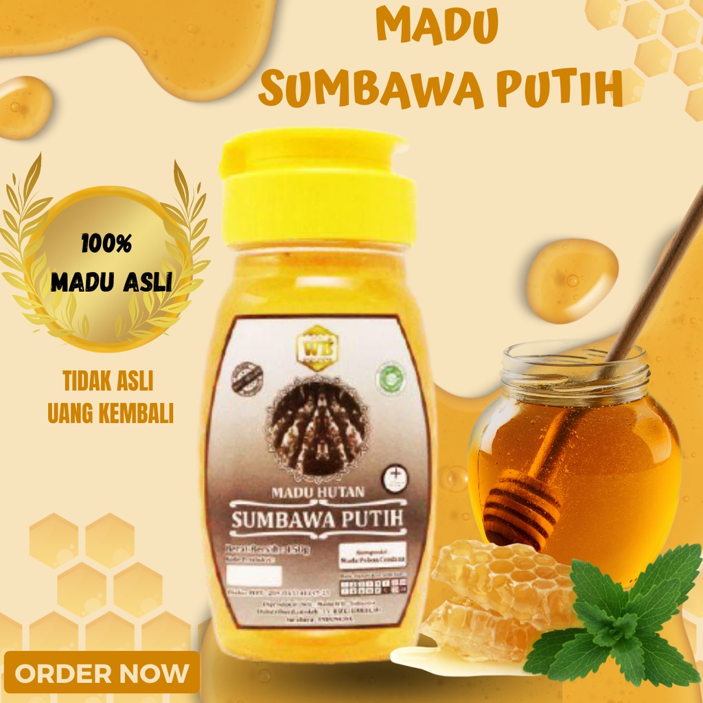 Jual Madu Sumbawa Putih 100% Madu Asli – 150gr | Shopee Indonesia