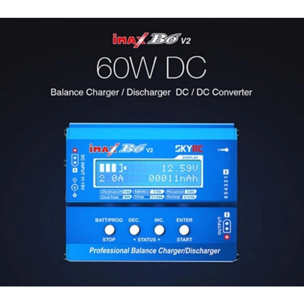 Jual SKYRC IMAX B6 V2 DC BALANCE CHARGER DISCHARGER ORIGINAL | Shopee ...