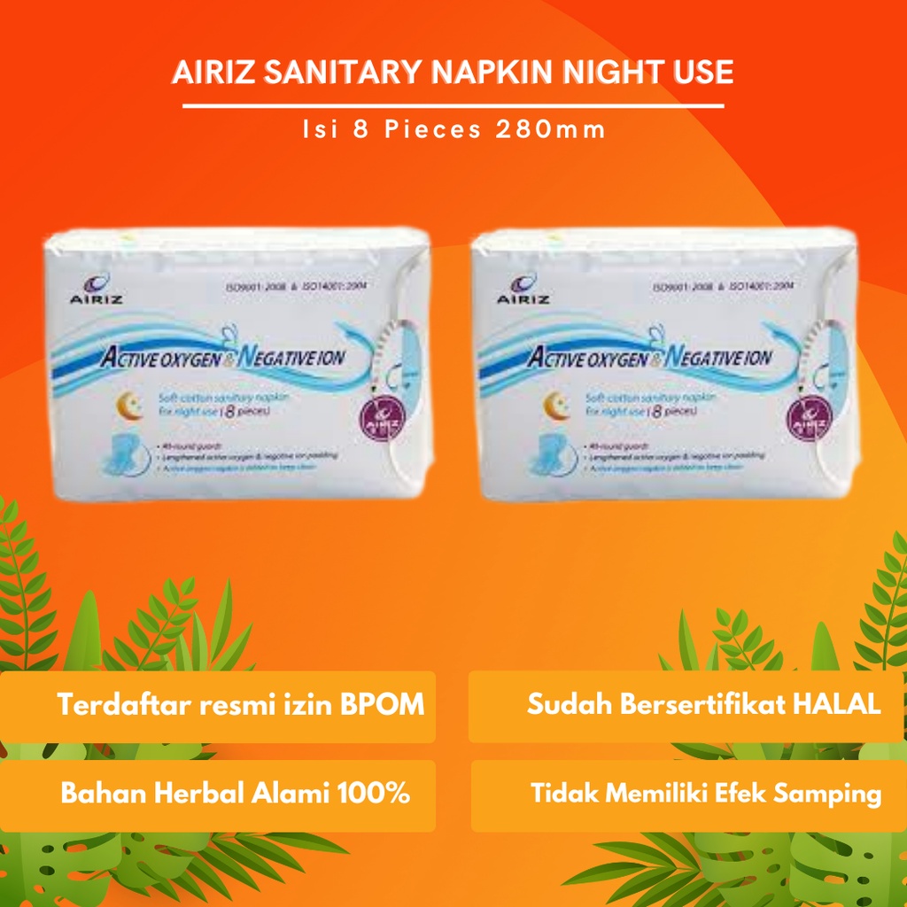 Jual Airiz Sanitary Napkin softex pembalut Wanita pembalut bersalin ...