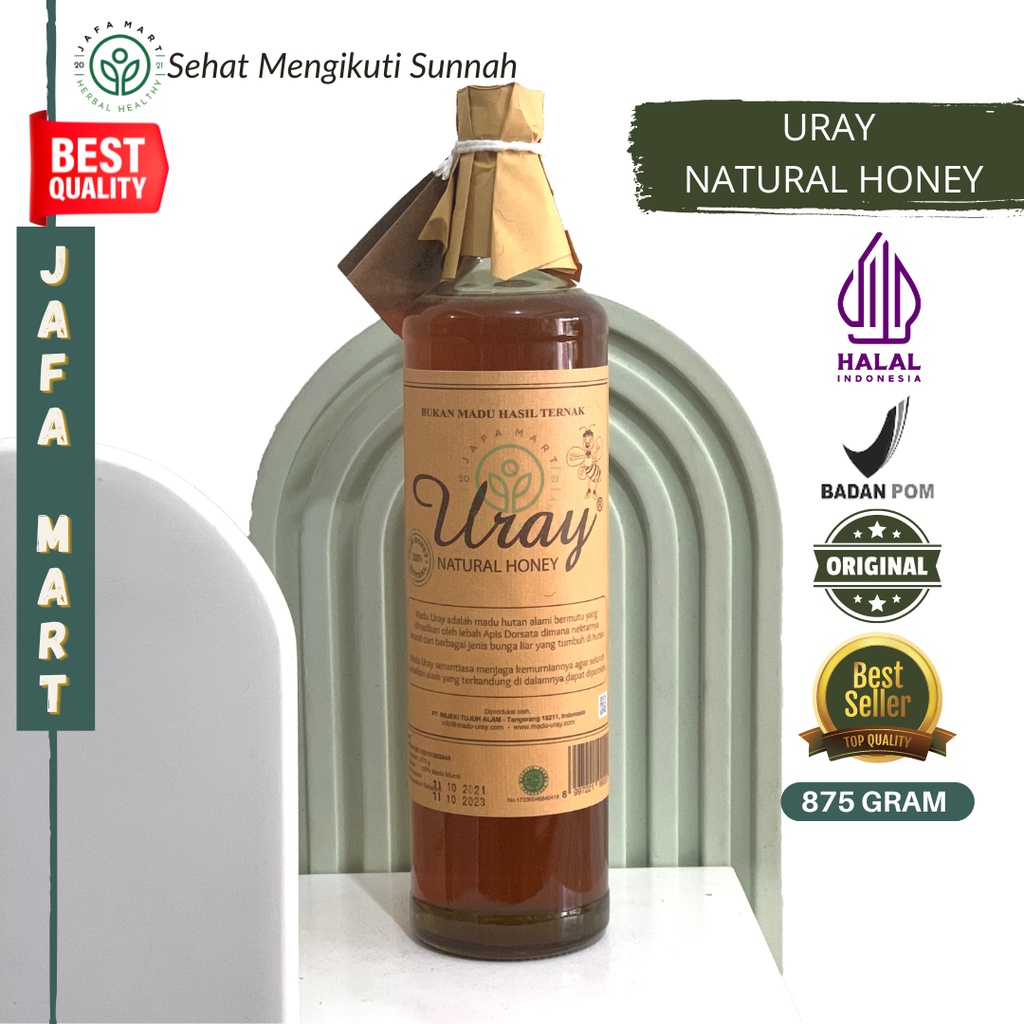 Jual Madu Uray - Natural Honey - Raw Honey 875gr (640 ml) - Madu Murni ...