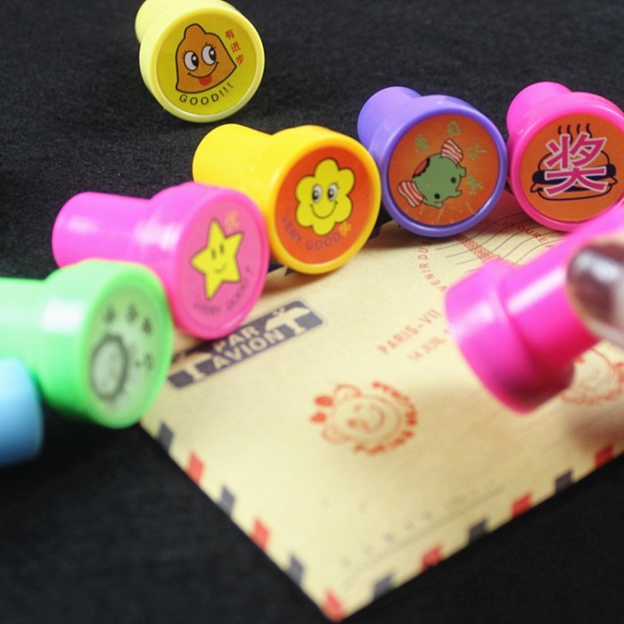 Jual mainan stempel cap anak - mainan cap stempel karakter random murah ...