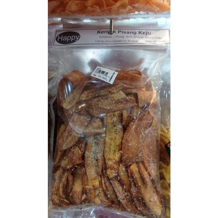 Jual READY JAKARTA 27 SEP 2025 - KERIPIK KRIPIK PISANG KEJU HAPPY PRIMA ...