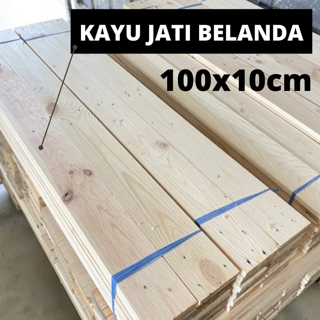 Jual Kayu jati belanda bagus dan halus ukuran 100x10cm | Shopee Indonesia