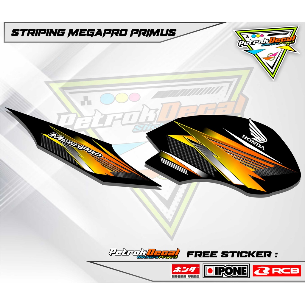 Jual STIKER STRIPING MEGAPRO PRIMUS / STRIPING VARIASI MOTOR MEGAPRO ...