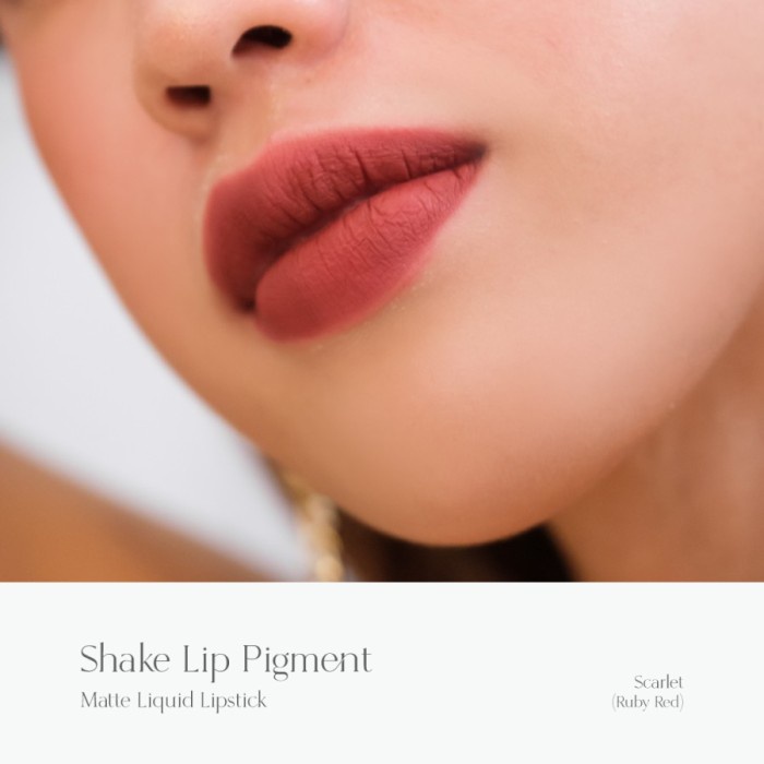 Jual Allglows by The Bath Box Scarlett SLP Shake Lip Pigment Original ...