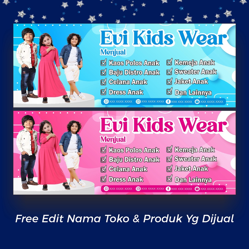 Jual Spanduk / Banner Jual Pakaian Anak Kids Wear | Shopee Indonesia