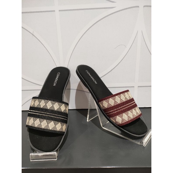 Jual sandal slide wanita merk connexion barang original matahari dept ...