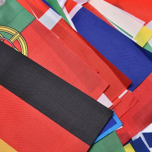 Jual bendera negara renceng kecil 100 country flag upacara pbb ...