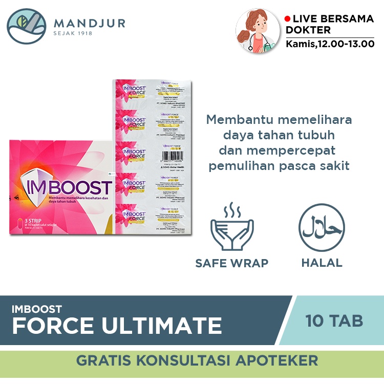 Jual Imboost Force Ultimate 10 Kapsul - Vitamin Penambah Sistem Imun ...