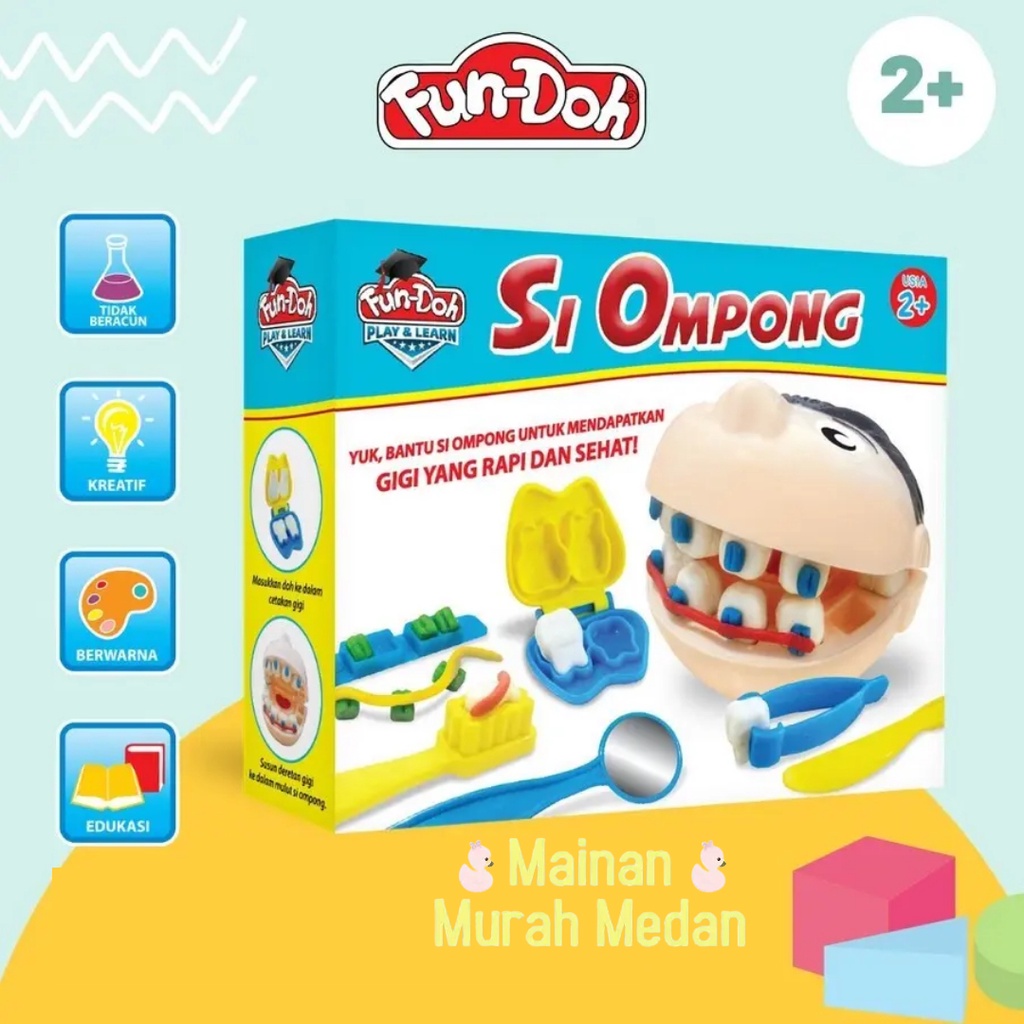 Jual Mainan Murah Medan - Fun Doh Si Ompong - Lilin Mainan Anak FunDoh ...
