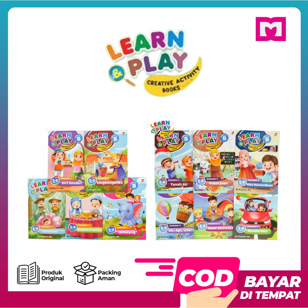 Jual Serial Learn & Play Creative Activity Book untuk PAUD - TK B ...