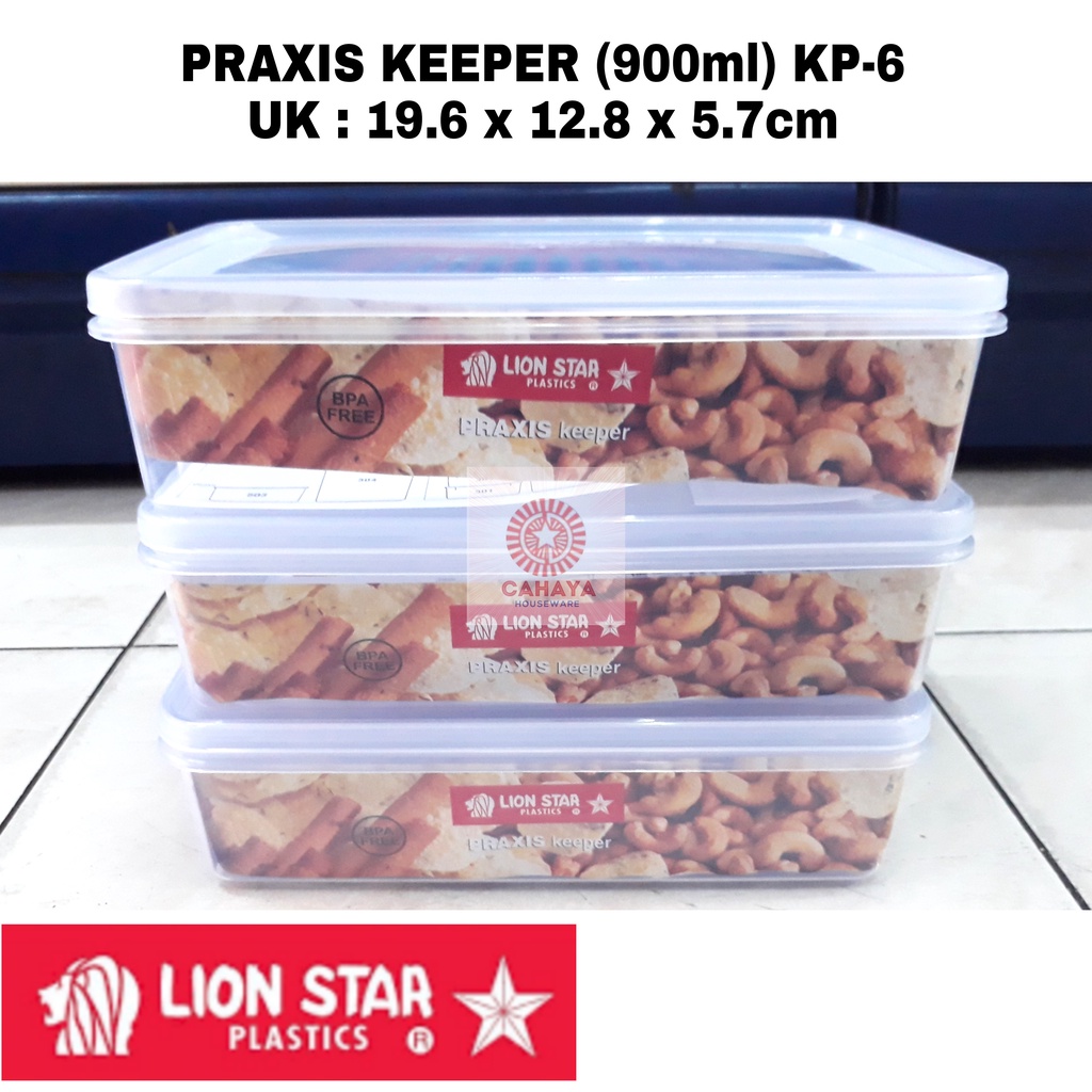 Jual Praxis Keeper 900ml KP-6 LION STAR/ Kotak Makan/ Kotak Bekal ...