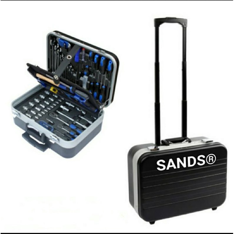 Jual Toolkit Set / Tool Kit Set 132 Pcs SANDS Trolley Toolbox Isi ...