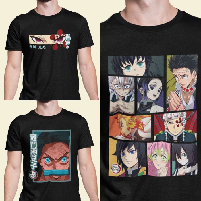 Jual Kaos Baju Desain Keren Demon Slayer Nezuko Hashira Pillars Tengen ...