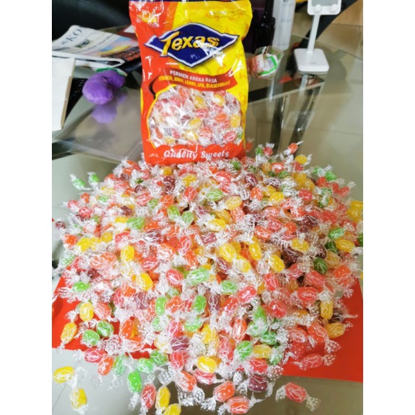 Jual Permen TEXAS Lilyput Curah 250 Gr | Shopee Indonesia