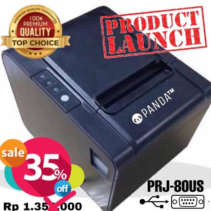 Jual POS MINI PRINTER KASIR 80MM THERMAL PANDA PRJ-80US(USB+SERIAL+CUTTER) | Shopee Indonesia