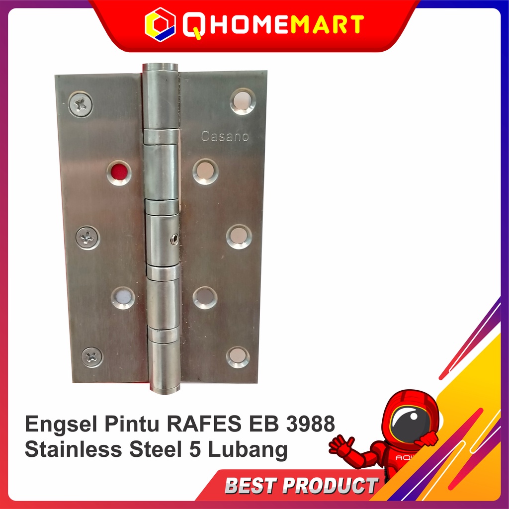 Jual Engsel Pintu RAFES EB 3988 Stainless Steel 5 Lubang | Shopee Indonesia