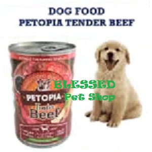 Jual PETOPIA Dog Food Kaleng TENDER BEEF Wet Dog Food Canned 380gr ...