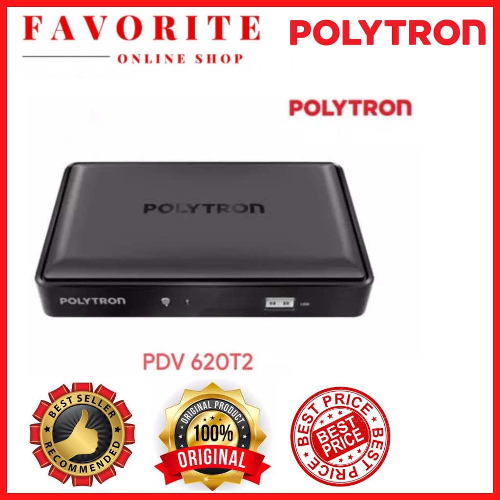 Jual Polytron Set Top Box PDV-620T2 DVB T2 TV Receiver STB Siaran ...