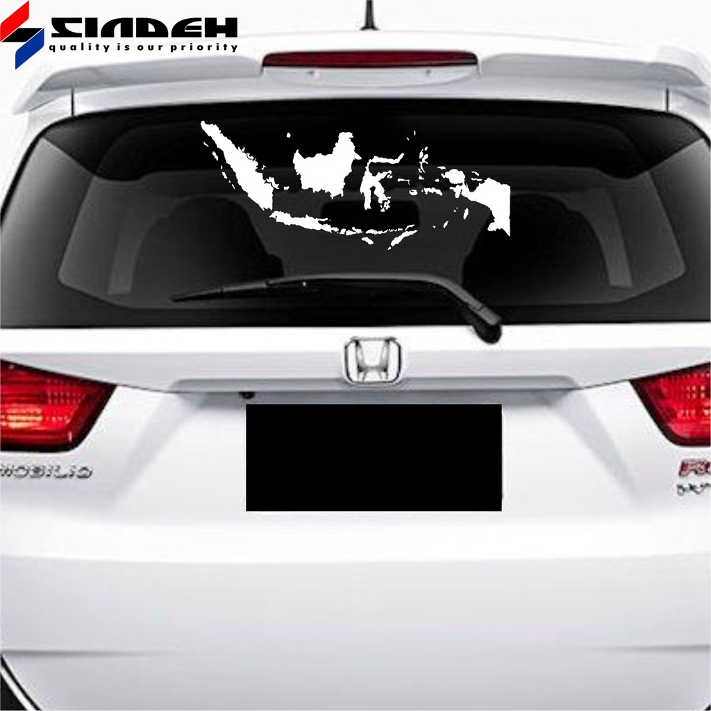 Jual CUTTING STICKER MOBIL PETA INDONESIA STIKER KACA MOBIL KEREN ...
