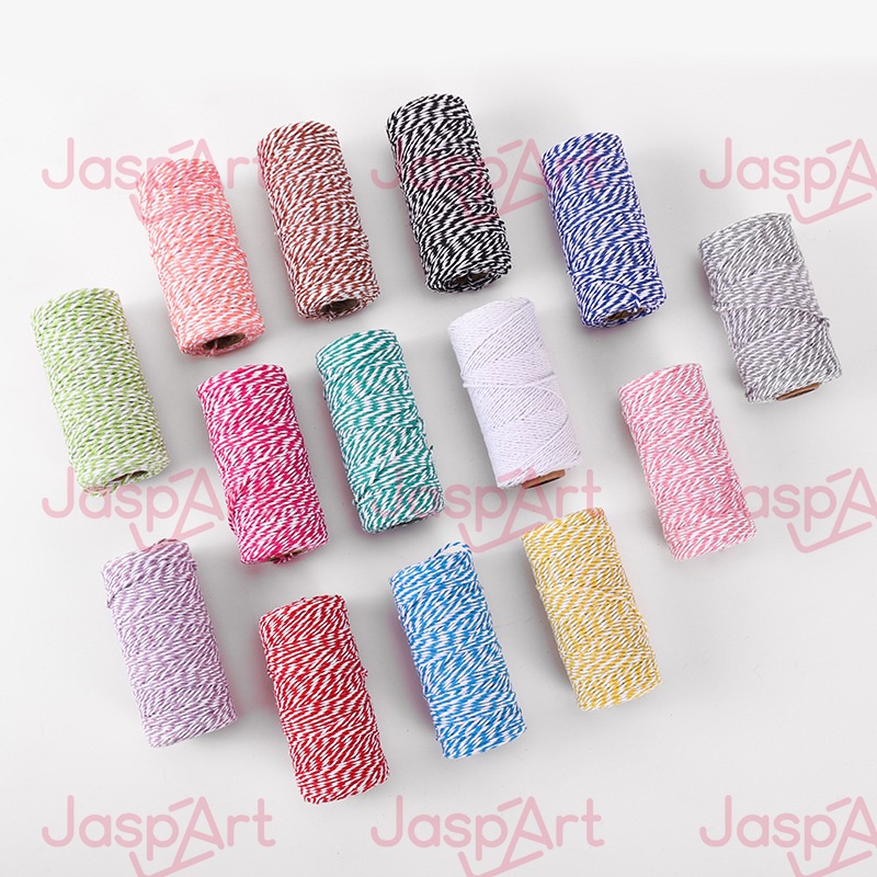 Jual Tali Rajut Rami 100m Merah Hijau Gold Putih Murah Tali Pita Kado ...