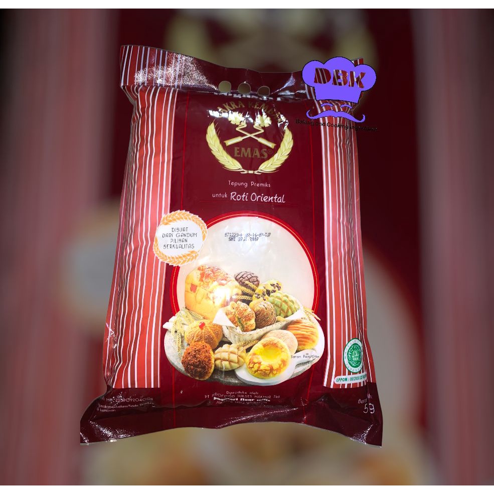 Jual TEPUNG CAKRA KEMBAR EMAS ROTI ORIENTAL 5kg cakra mas premium ...