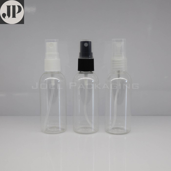 Jual BOTOL BR 60ML CLEAR PLASTIK SPRAY N18 PUTIH HITAM CLEAR SEMPROT ...