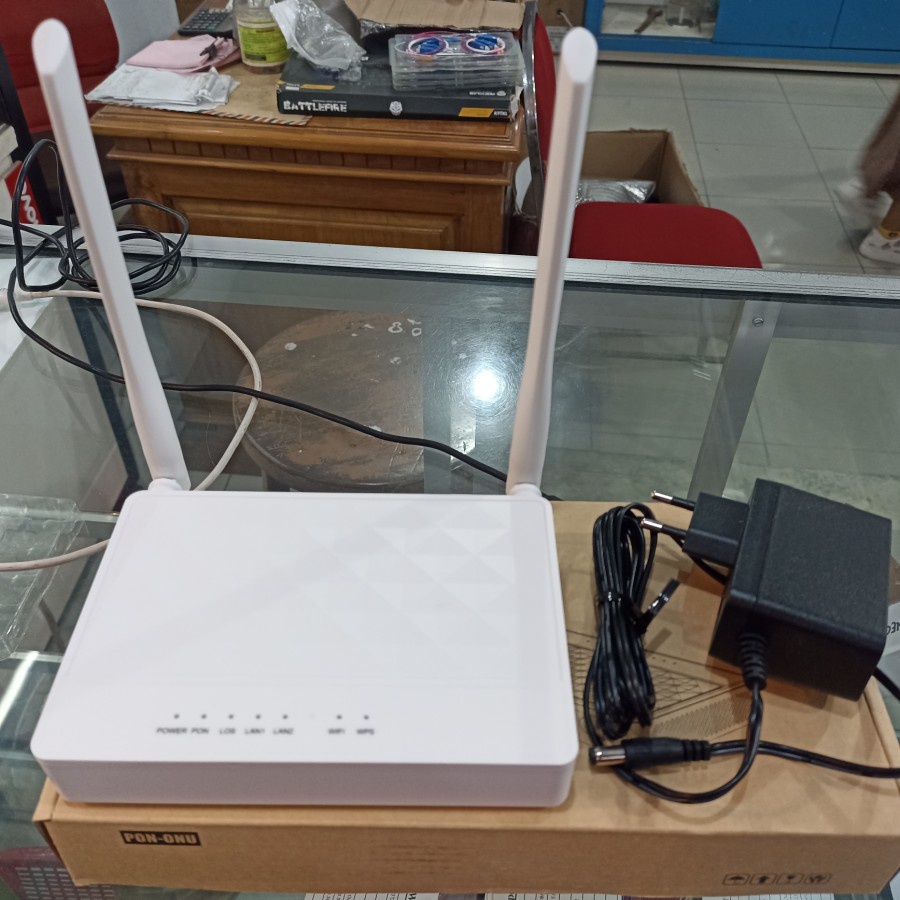 Jual MODEM ONT XPON BT-223XR EPON/GPON 1GE+1FE+WIFI 2,4G 5DBI BARU ...