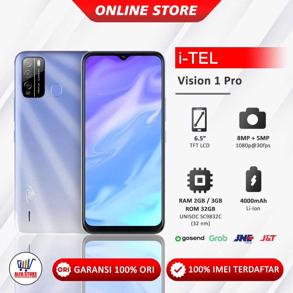 Jual INFINIX ITEL VISION ONE PRO RAM 3/32 GB GARANSI RESMI | Shopee ...