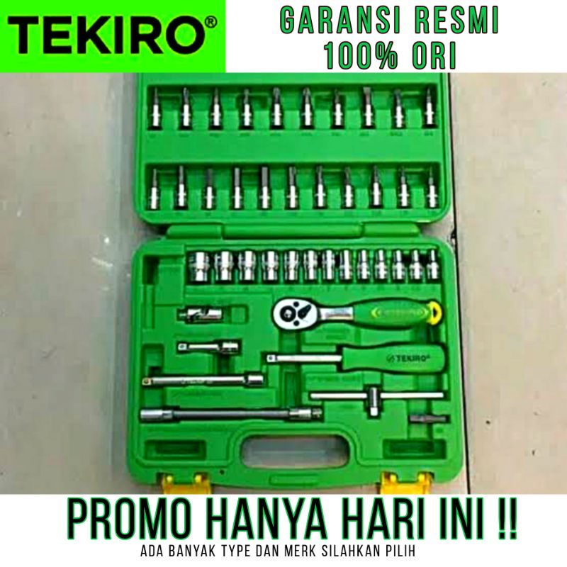 Jual - bv kunci sock set TEKIRO JAPAN RINGPAS L RACHET LENGKAP 3/8 1/2INCH shock sok 1/4" GTOOLS ...