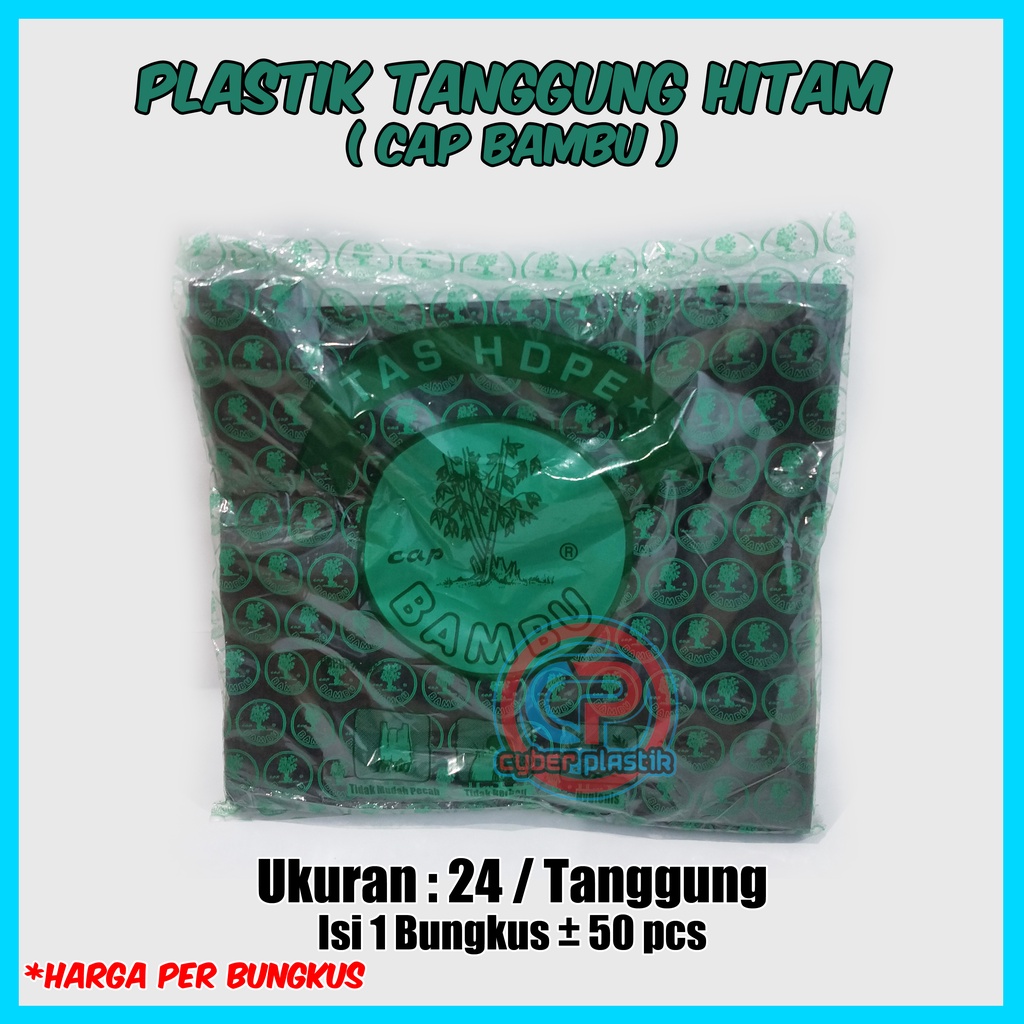 Jual Plastik Kresek Tanggung / 24 Hitam Tebal | Bambu 24 Hitam Tebal ...