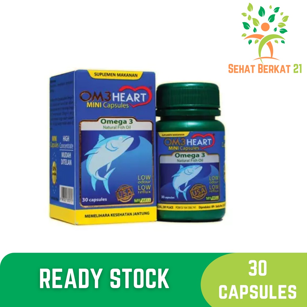 Jual Omeheart / Om3Heart Omega 3 30`S / Suplemen Makanan Untuk Jantung ...