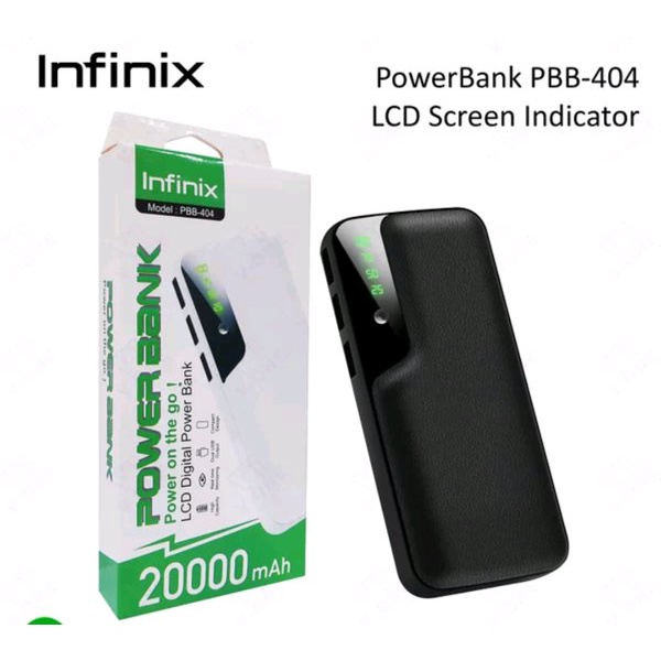 Jual Infinix Alien Smart Power Bank 20000mAh 3 Port USB dengan LCD Display | Shopee Indonesia