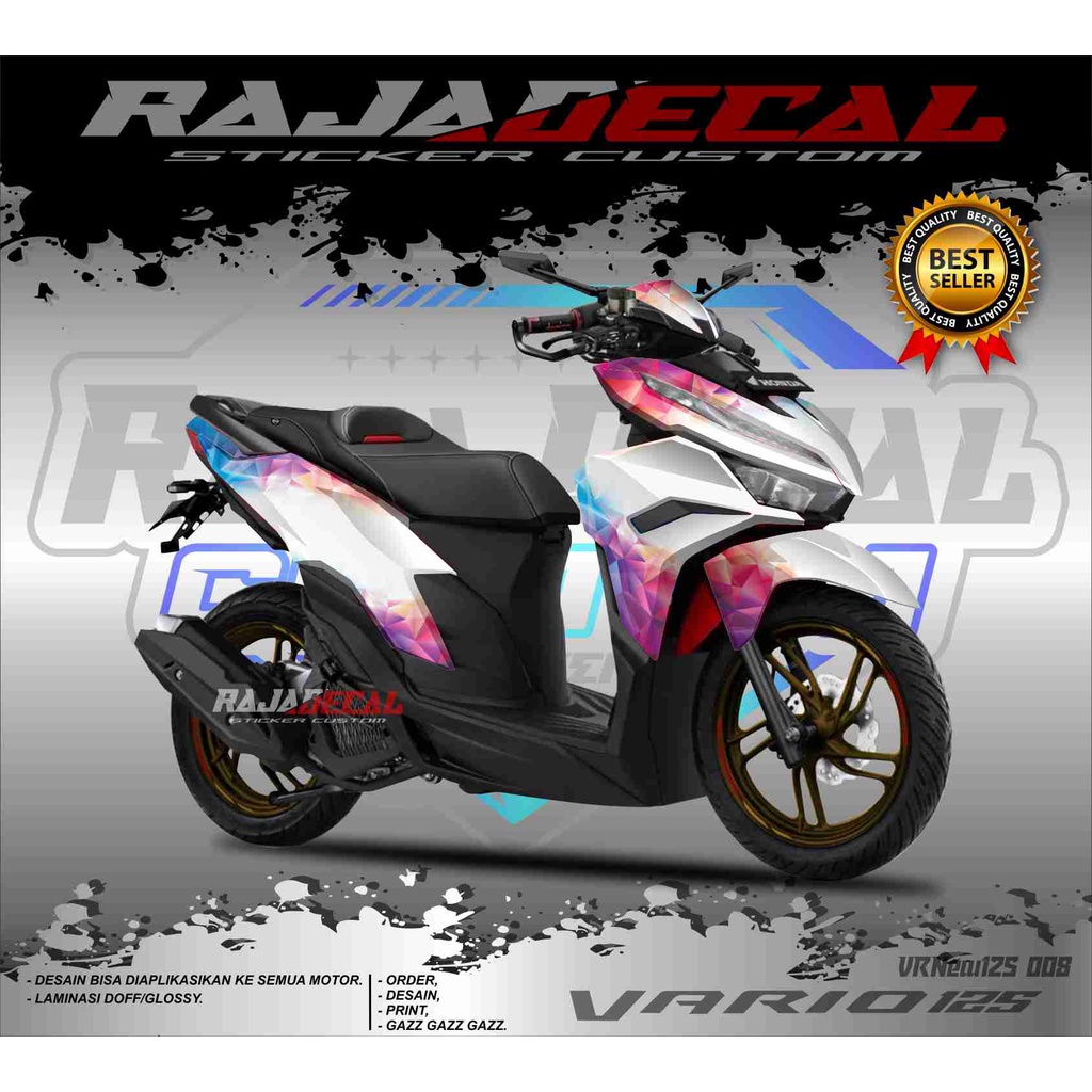 Jual Modifikasi Sticker Decal Honda New Vario 125 facelift 2022-Stiker ...