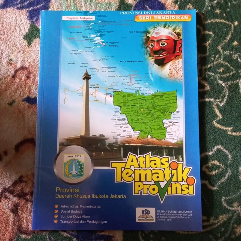 Jual ORIGINAL BUKU PETA ATLAS TEMATIK PROVINSI DAERAH KHUSUS IBUKOTA ...