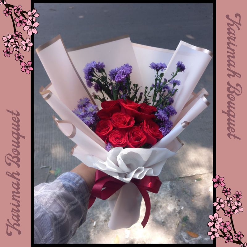Jual SEHARI JADI! Buket Bunga Segar Korean Buket Wisuda Bandung Flower ...