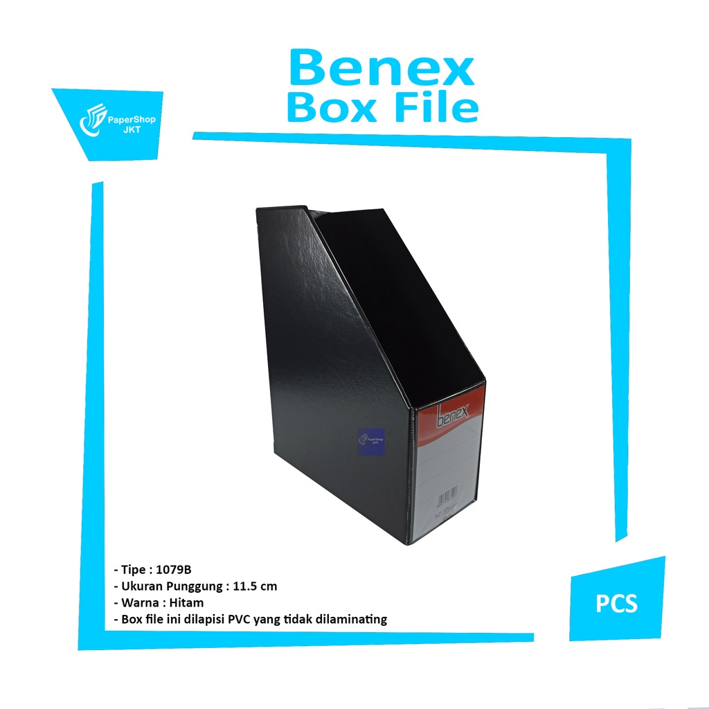 Jual BENEX - Box File 1079B Hitam - Pcs | Shopee Indonesia