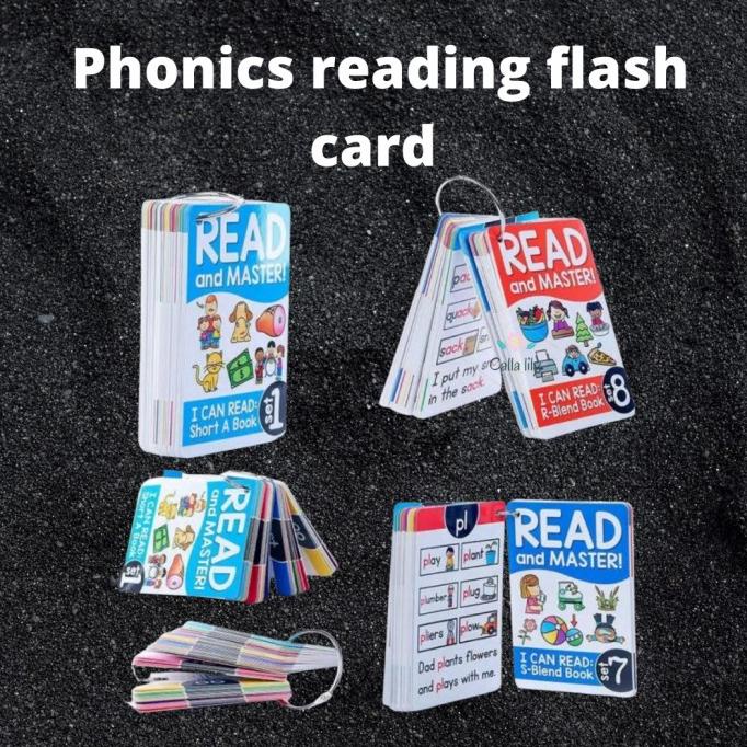 Jual phonics reading flash card belajar membaca 67 kartu pintar ready ...