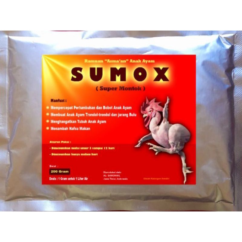 Jual SUMOX - Vitamin Ayam Broiler - Suplemen Ayam - Penggemuk Ayam - Vitamin Ayam Broiler ...