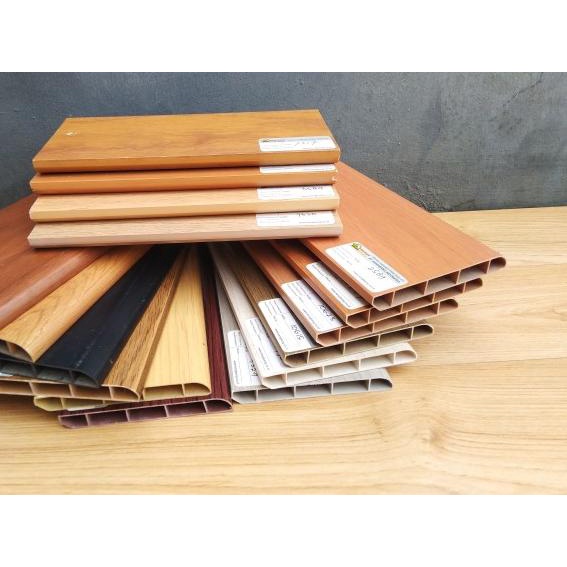 Jual SAMPLE !!! PLINT PVC / LIST LANTAI PVC / SKIRTING PVC | Shopee ...