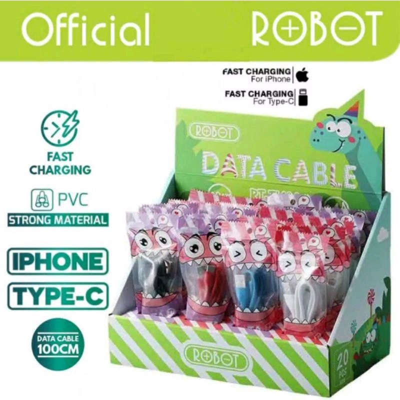 Jual KABEL ROBOT TYPE-C FAST CHARGING ROBOT ASLI 100% ORIGINAL | Shopee ...