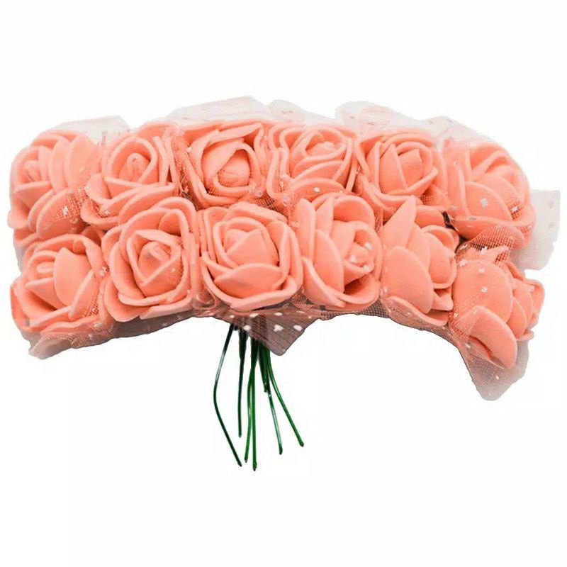 Jual Bunga Mawar spons perikat ( 12 Tangkai ) | Shopee Indonesia