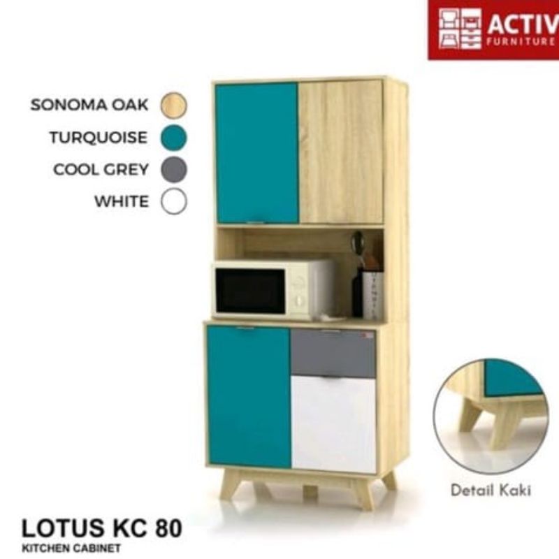 Jual lemari dapur rak dapur kitchen set lemari dapur minimalis LOTUS KC ...