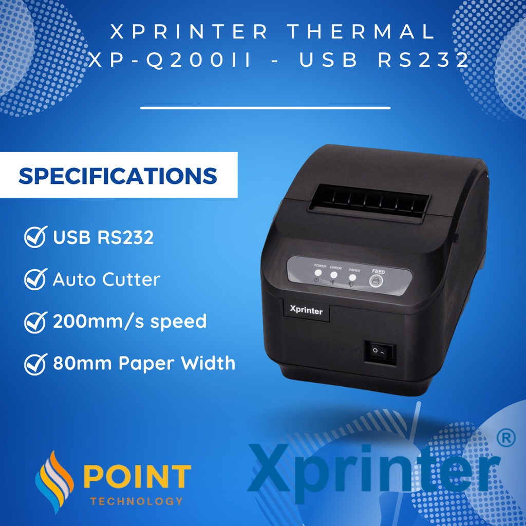 Jual Xprinter Printer Thermal 80mm XP-Q200II - USB RS232 | Shopee Indonesia