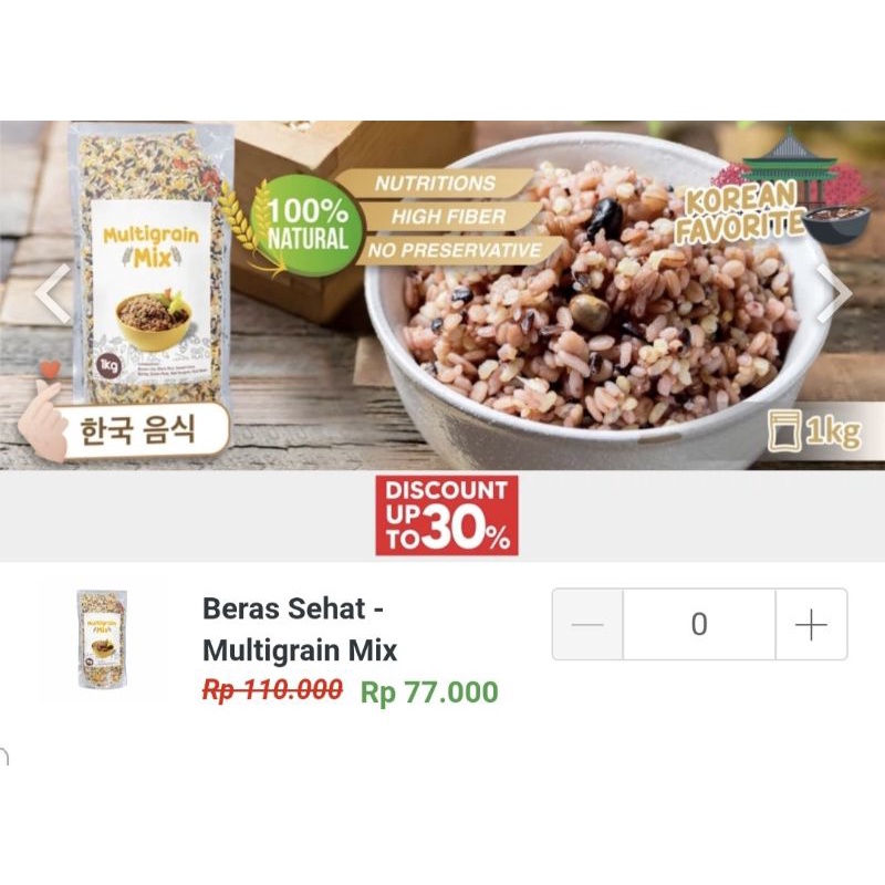 Jual Multigrain Mix (Beras Sehat) 1kg | Shopee Indonesia